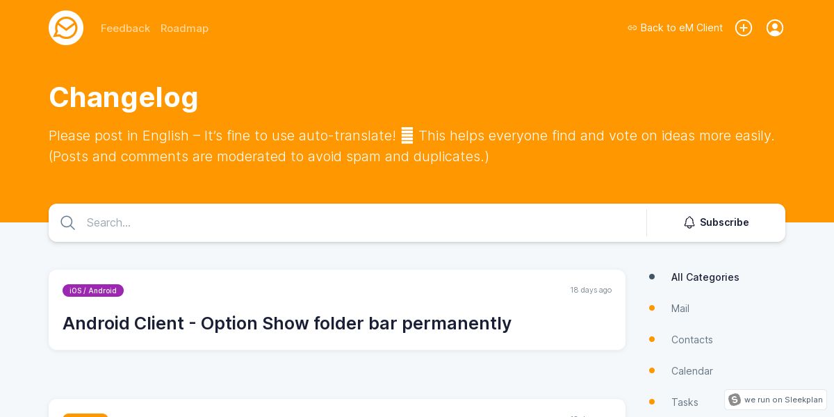 Changelog | eM Client